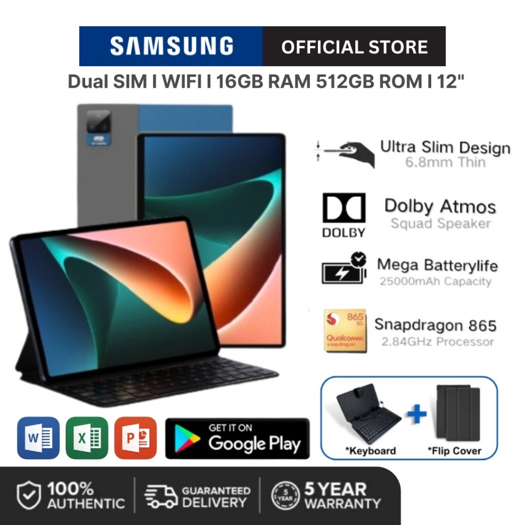 NEW 2024 5G Tablet Samsung Galaxy P20 12 Inch Tablet 16GB+512GB ...