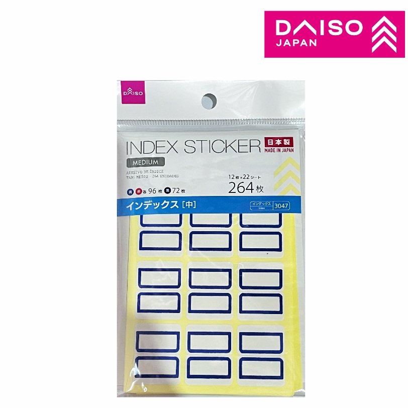 DAISO NO 3047 INDEX STICKER 264PCS (Medium) | Shopee Malaysia