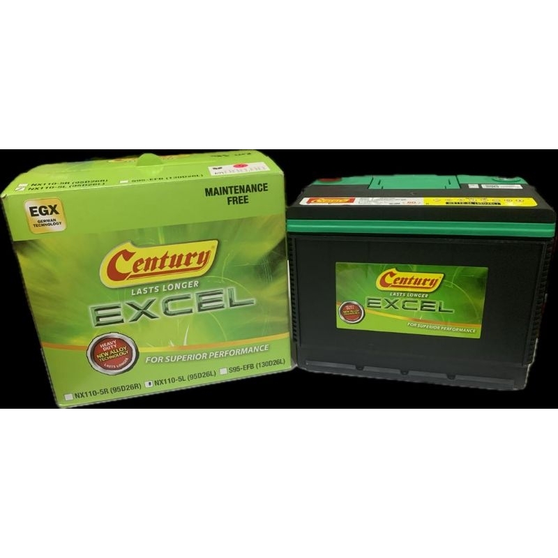 CENTURY EXCEL Car Battery KERETA BATERI NS40 NS60 NS70 85D23 NS70 ...