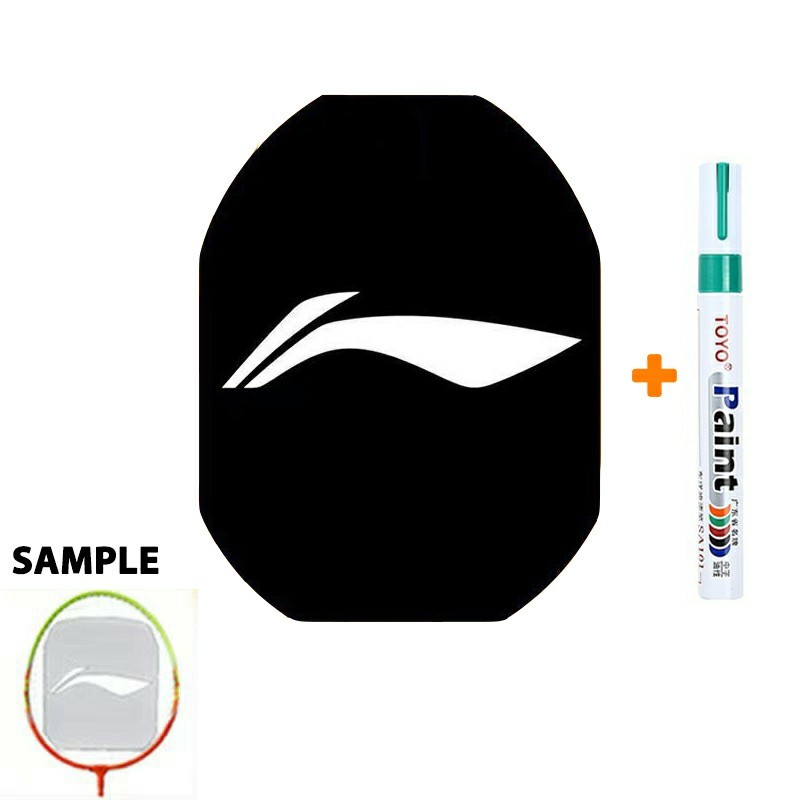 Badminton Racket Li-Ning LOGO Card Tennis Mark Stencil Board String ...