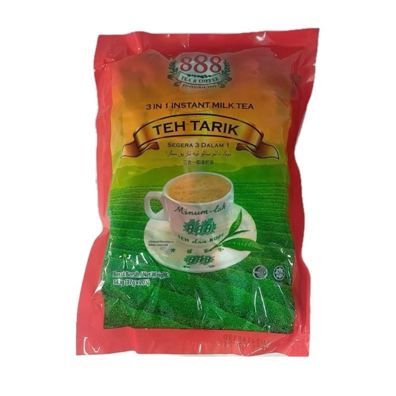 888 3 In 1 Instant Milk Tea Value Pack 20s x17g 三合一即溶咖奶茶 | Shopee Malaysia
