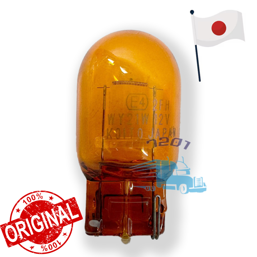 100%ORIGINAL Koito Rear Full Ember Signal/Reverse Bulb WY21W T20 7440 ...