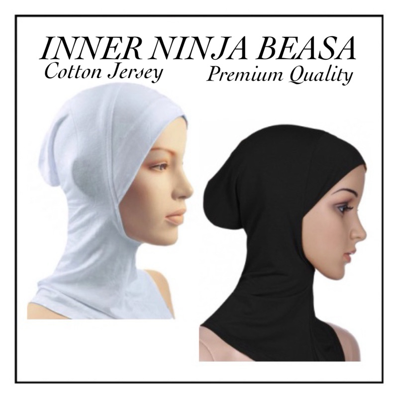 Inner Ninja Xda Dagu Black Cotton Jersey Premium Quality | Shopee Malaysia