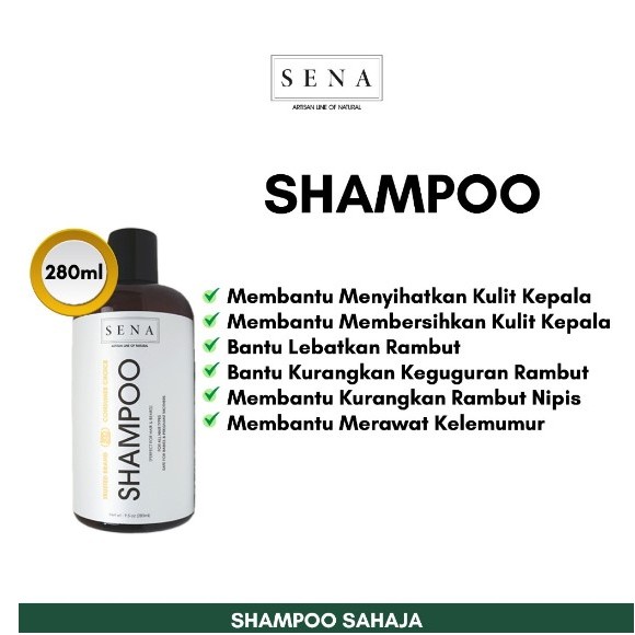 SHAMPOO SENA 280ML FOR LONG HAIR AND BEARD av | Shopee Malaysia