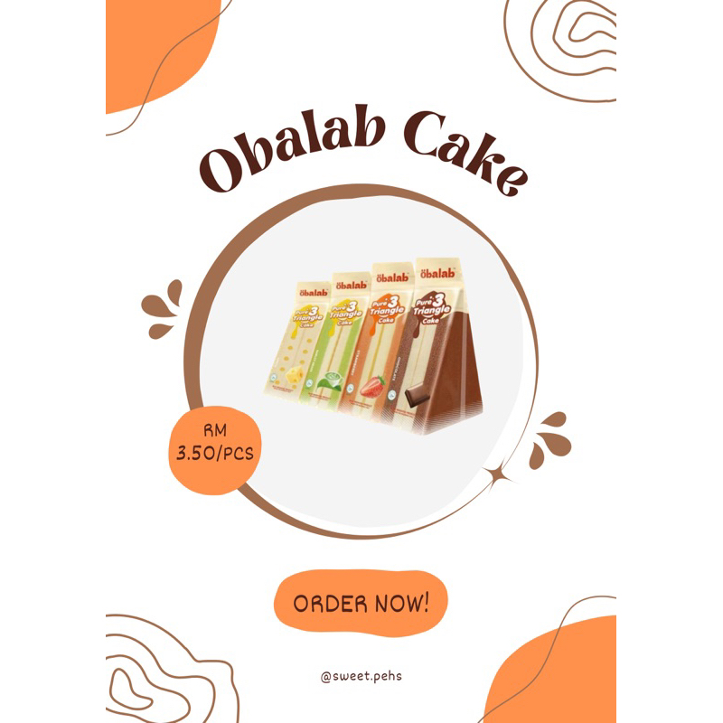 OBALAB TRIANGLE CAKE 100g/ Cake Viral Halal | Shopee Malaysia