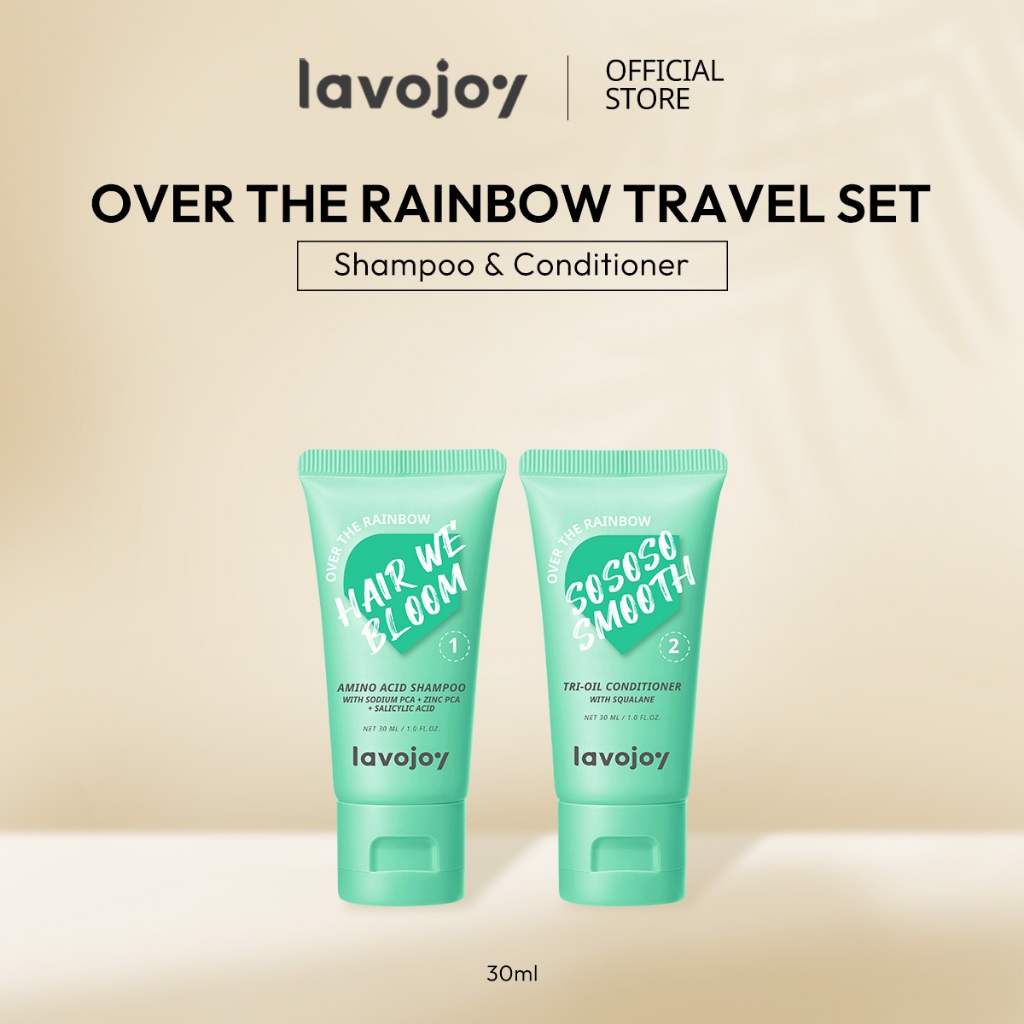 [Bundle] lavojoy Travel Size Over The Rainbow Shampoo 30ml+Conditioner ...