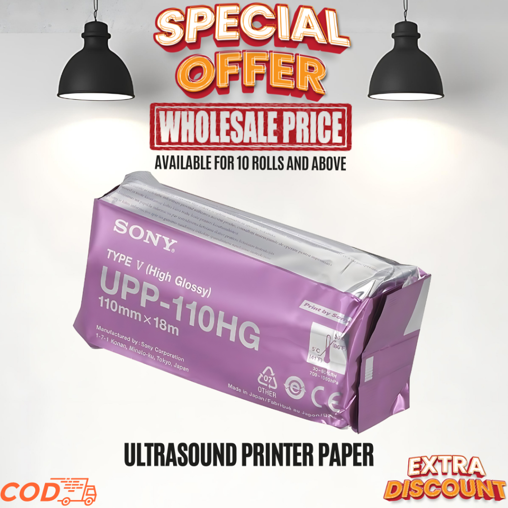 SONY UPP 110HG Thermal Paper Print Type V: High Glossy Black & White ...