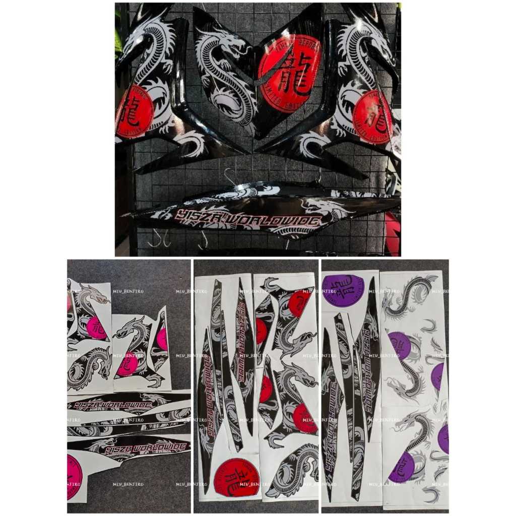 STRIPE Y15 V1 V2 NAGA EDITION STICKER Y15ZR DRAGON | Shopee Malaysia