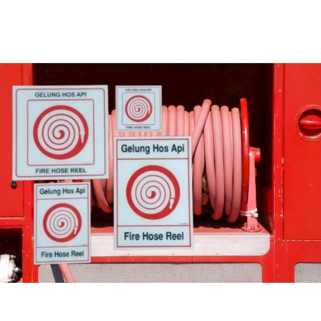 Fire Hose Reel Acrylic Sign Plate (B) A4 Size 210mm x 297mm x 2mm ...