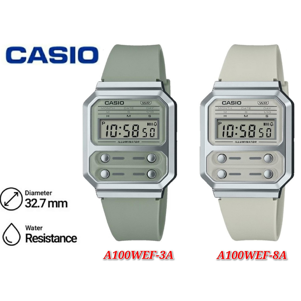 Casio Vintage A100WEF Resin Band Men Watch / Women Watch | Shopee Malaysia