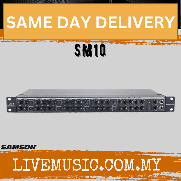 SAMSON SM10 10 CHANNEL RACKMOUNT MIXER ( SM 10 / SM-10 ) | Shopee Malaysia
