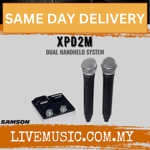 Samson XPD2m Handheld - Dual-Channel Digital Wireless (XPD 2m/XPD-2m) | Shopee Malaysia