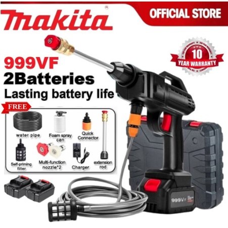 Cordless Water Jet Portable Car Wash Machine Cleaner Air Mesin Cuci Kereta High Pressure Gun ...