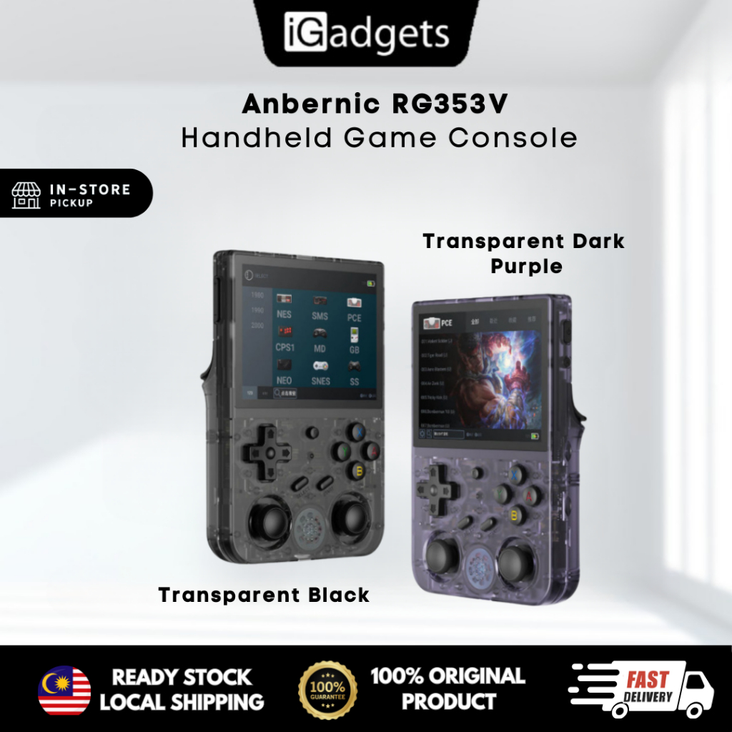 ANBERNIC RG353V Retro Handheld Game Console 3.5" WiFi Android 11 | Shopee Malaysia