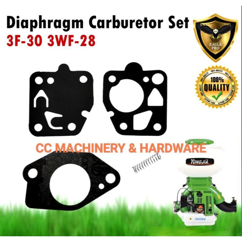 (Ready Stock) 3F30 MESIN TABUR PADI / BAJA CARBURETOR DIAPHRAGM SET / GASKET CARBURATOR PUMP ...