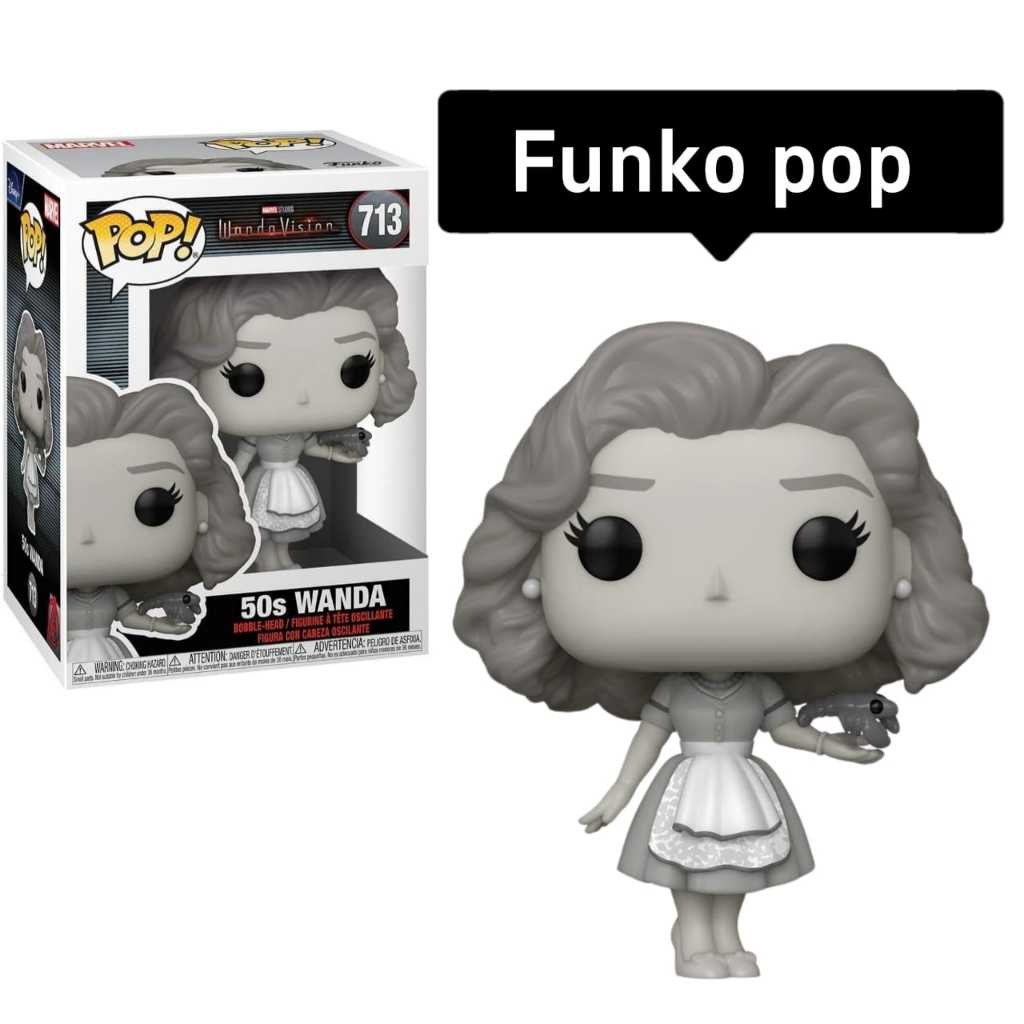 Original Funko Pop! Wanda Vision 713 50s Wanda Collectible Figure Ready ...