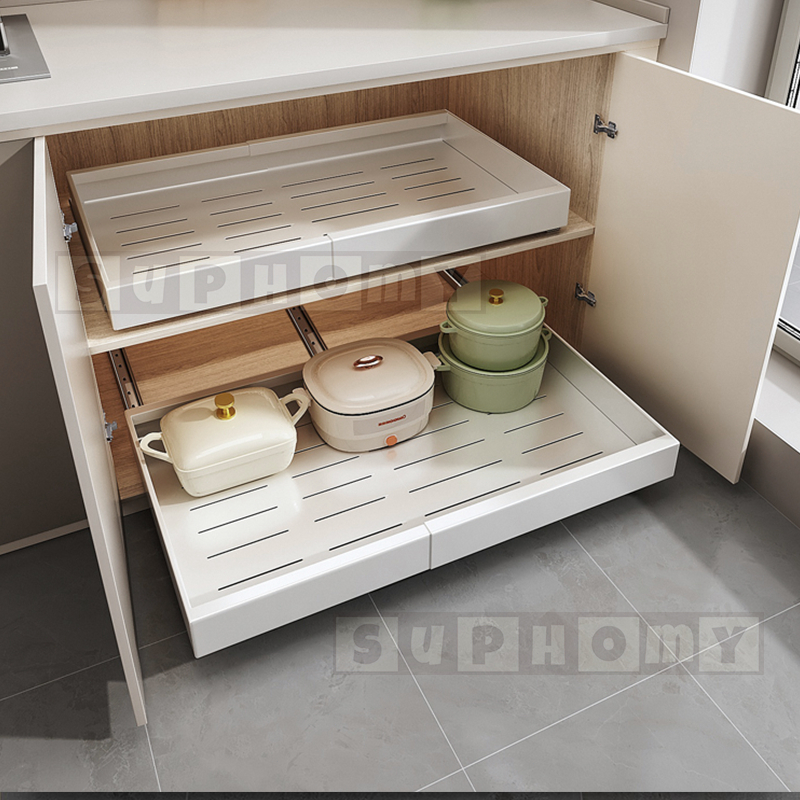 Kitchen pull-out Drawer Scalable Adjustable drawer extendable sliding ...