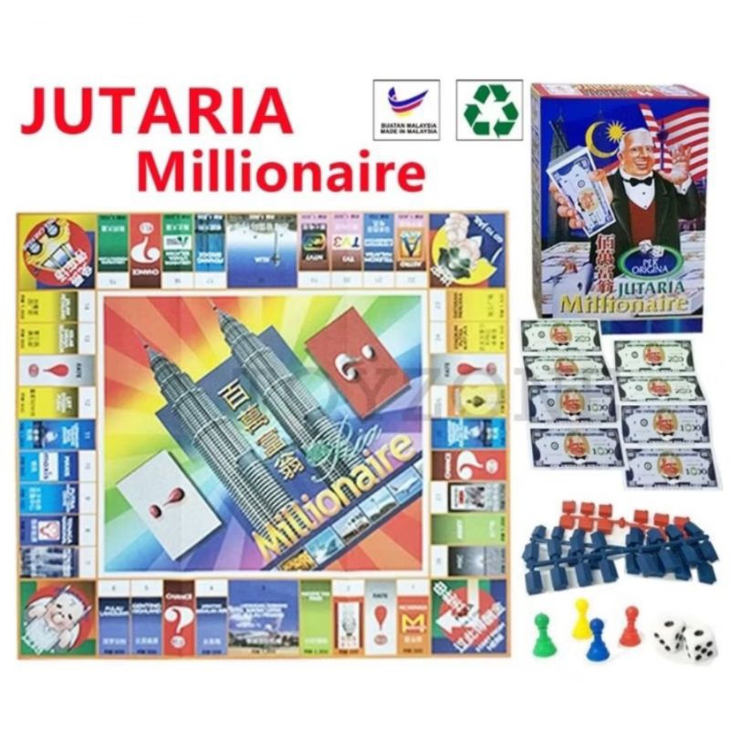 🐎Jutaria monopoly classis game, the billionaire board game millionaire ...