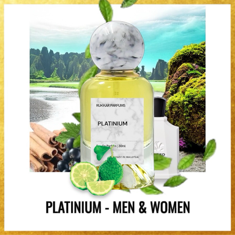 Rukkar Perfume PLATINIUM – Perfume Lelaki dan Wanita, Aroma Segar ...