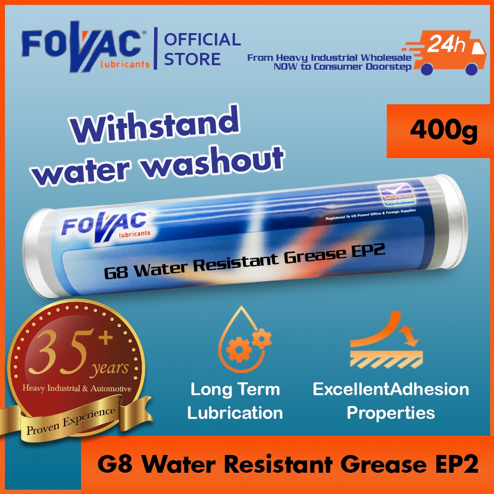 FOVAC G8 Water Resistant Grease EP2/ Wet-duty Grease/ Marine Grease ...