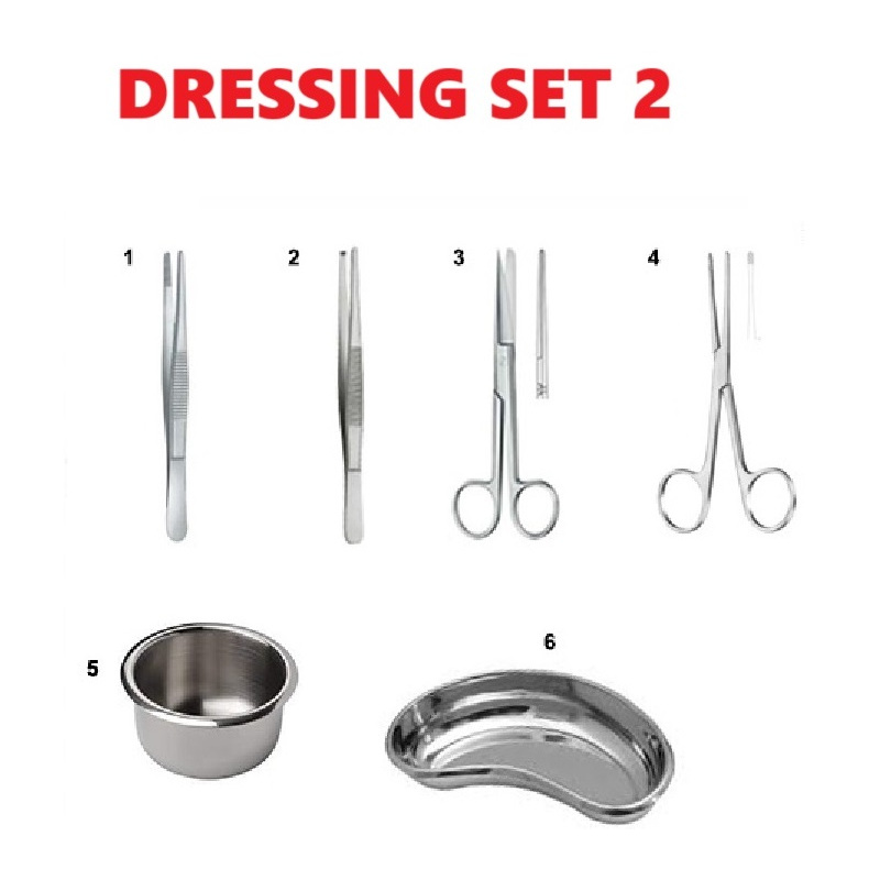 DRESSING SET 2 INSTRUMENTS STANDARD SURGICAL INSTRUMENTS SET | Shopee ...