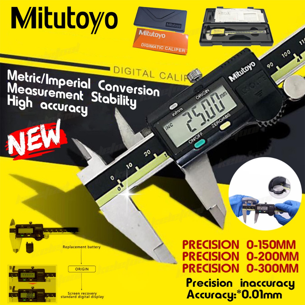 Caliper Mitutoyo CNC Calipers Digital Vernier Caliper 300mm LCD ...