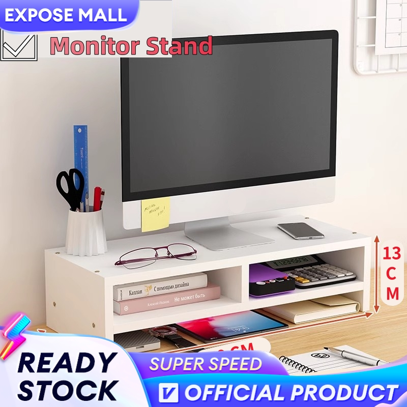 EXPOSE Computer Monitor Stand Screen Increase Height Shelf Desktop ...