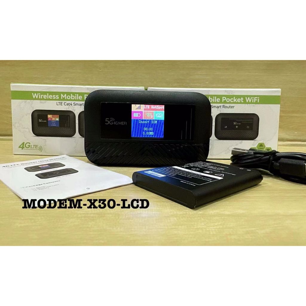 PROTABLE POWER BANK 4G POCKET WIFI MODEL - MODEM-X30-LCD | Shopee Malaysia