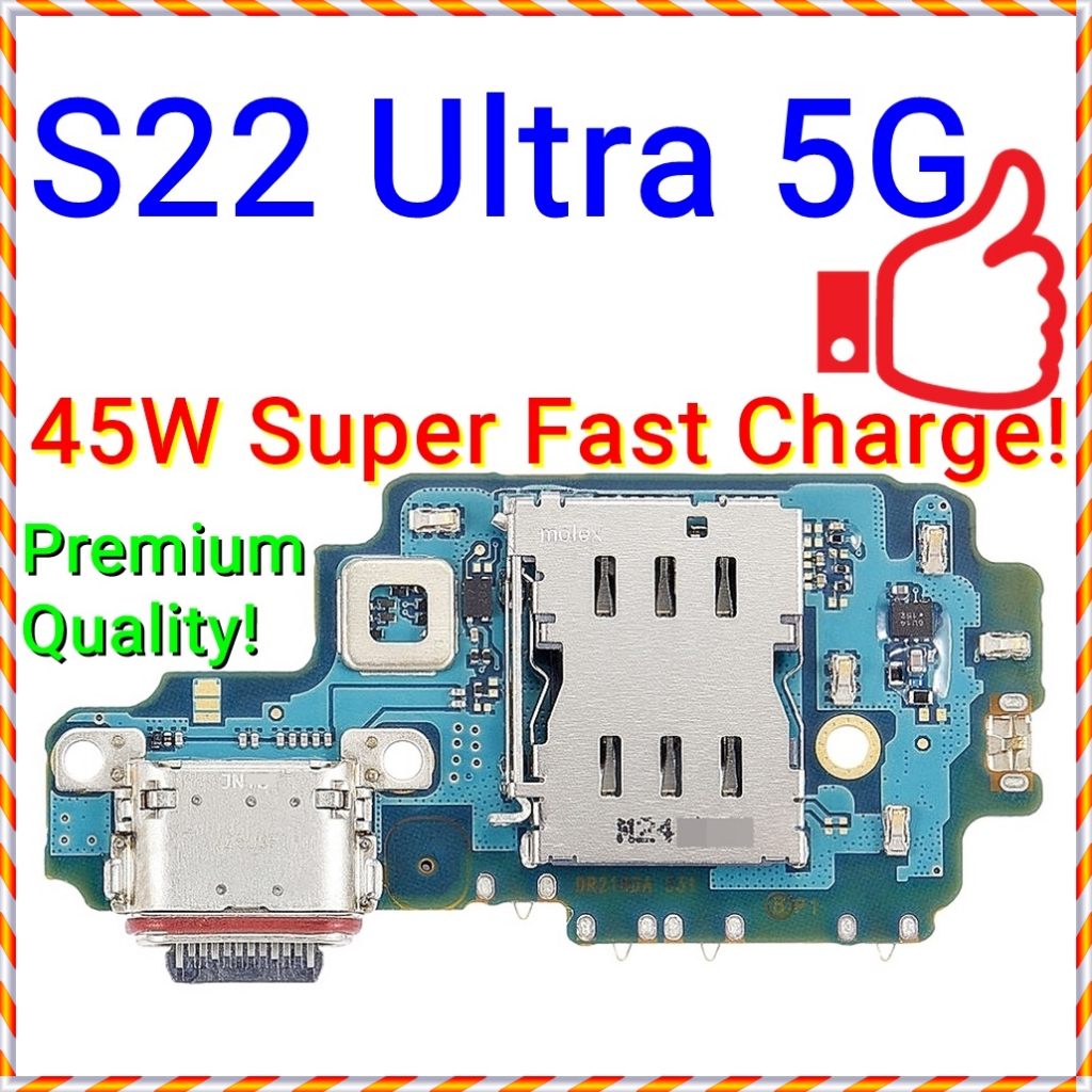 (45W Fast Charge) NEW ORI Charging Port Board SIM Slot MIC Ribbon SAM ...