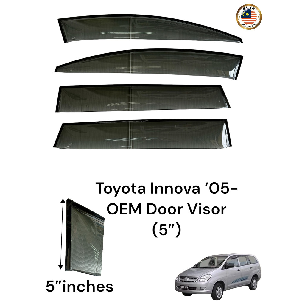 Toyota Innova 2005-2016 (5 inches) OEM Door Visor (Malaysia) | Shopee ...