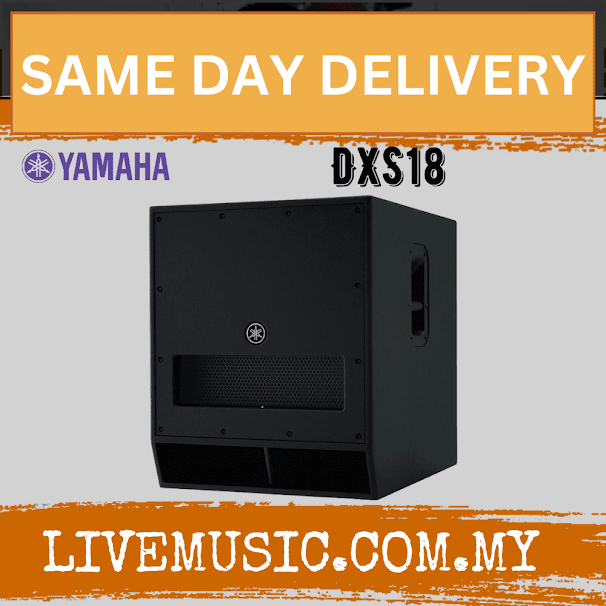 Yamaha DXS18 18" Active Powered Subwoofer Loudspeaker Speaker 800W / 1020W PA (DXS 18/DXS-18 ...