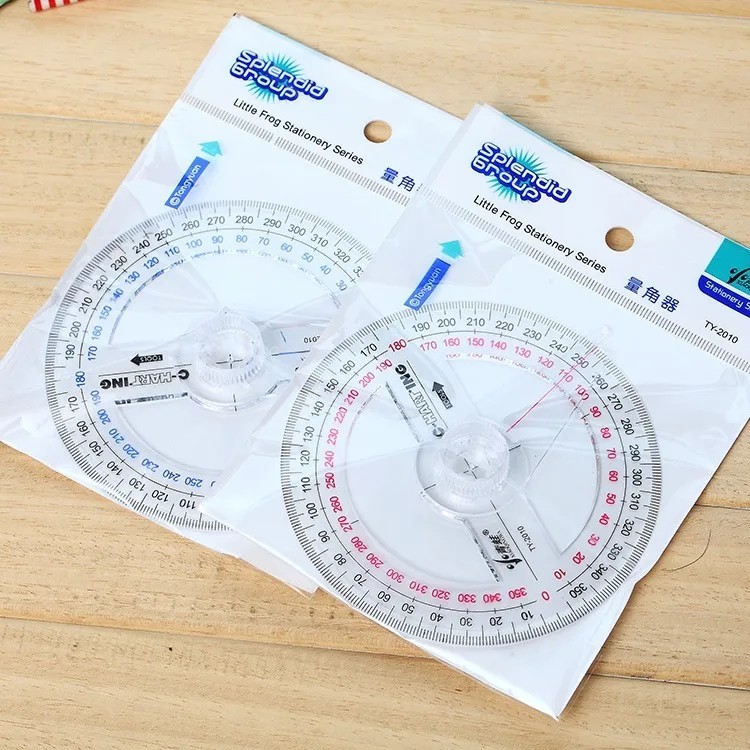 Little Frog 360 Degree Protector TY2010 Ruler Round Mathematics School ...