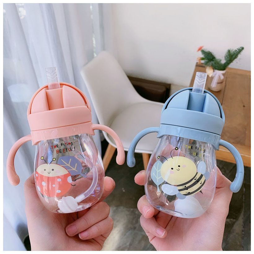 Botol Air Drinking Bottle Baby Children Straw Cup Baby Learning Cups ...