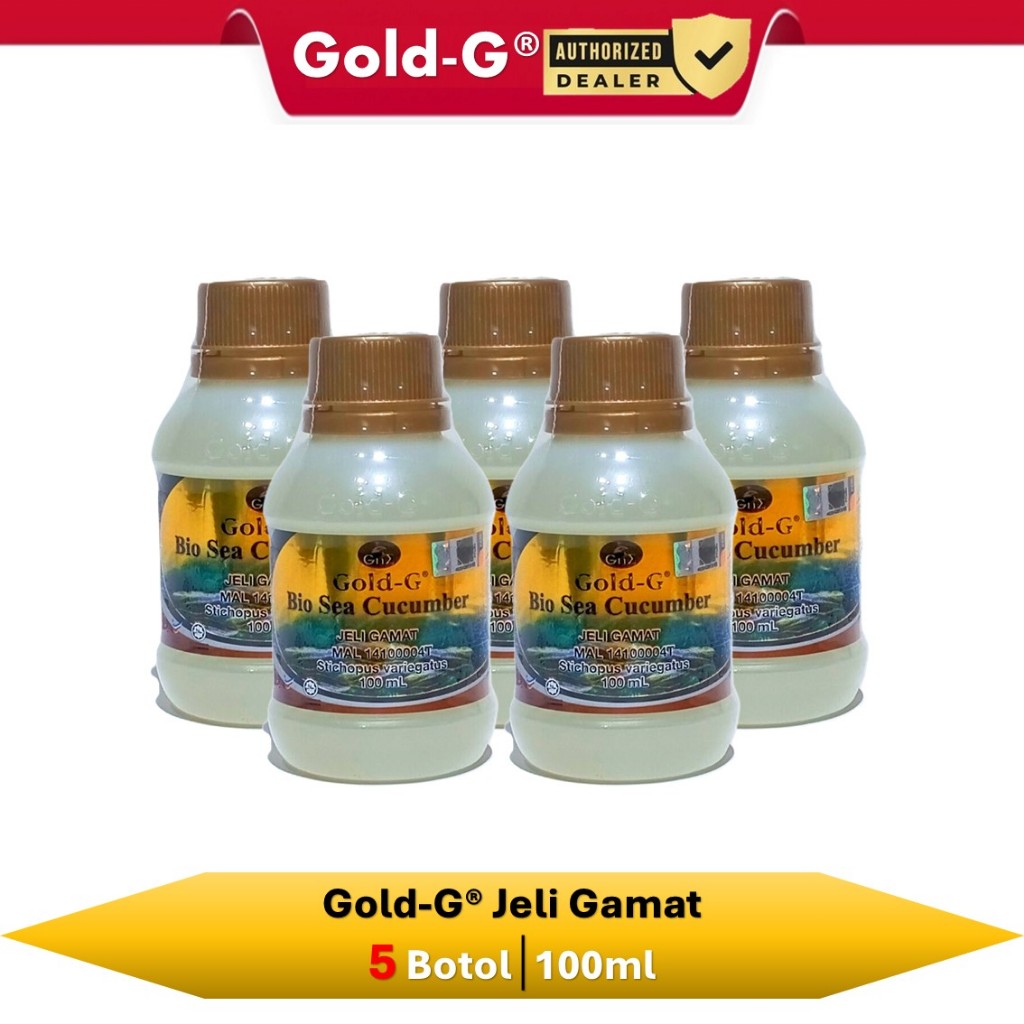 GNE Gold-G ® Jeli Gamat Asli (100ml x 5 bottles) | Shopee Malaysia