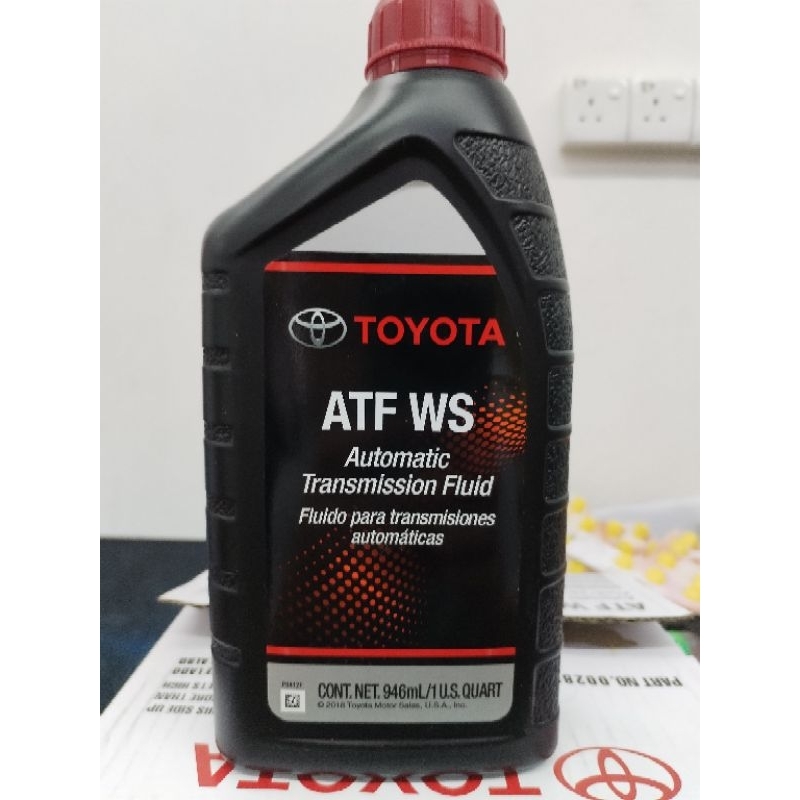 100% ORIGINAL TOYOTA ATF WS ( 1 Litre ) #GEAR OIL# TRANSMISSION FLUID ...