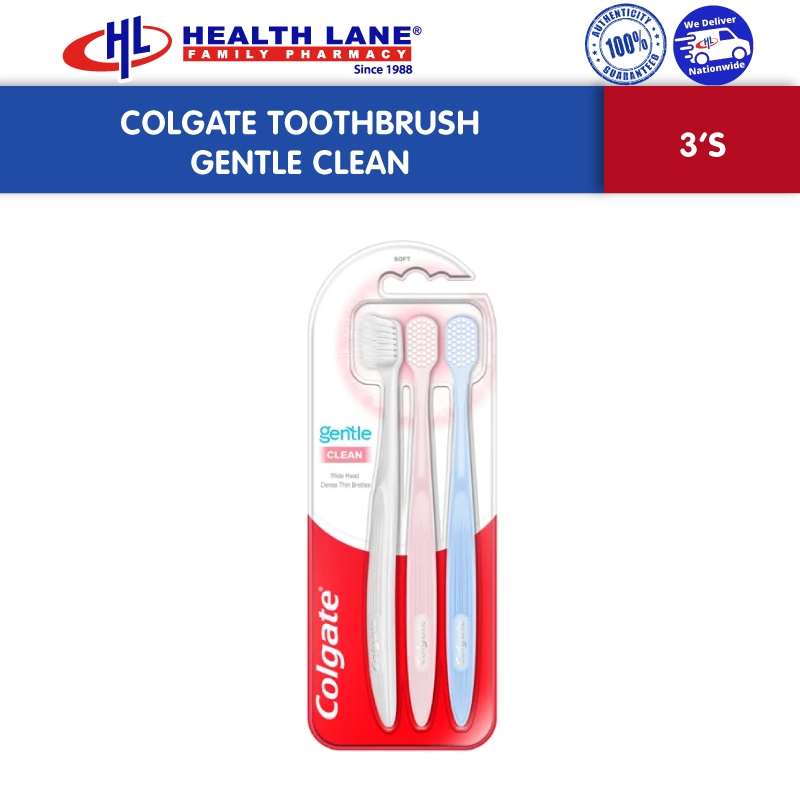 Colgate Gentle Clean Toothbrush (3's) | Shopee Malaysia