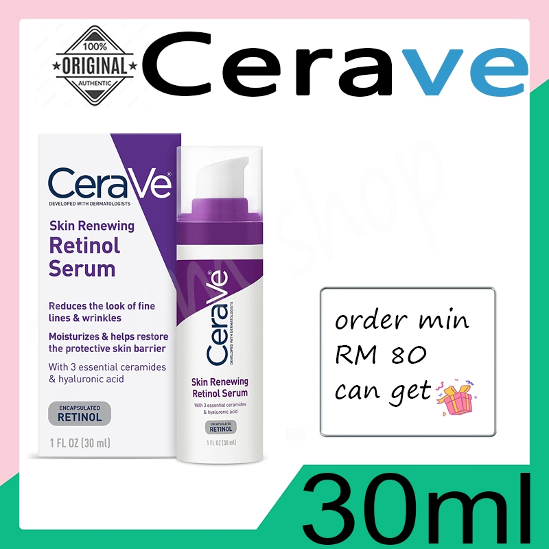 CeraVe Skin Renewing Retinol Serum Smoothing Fine Lines Skin ...