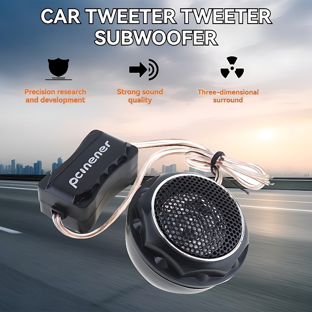 2pcs 140W T280 High Efficiency Mini Dome Car Tweeter Speakers | Shopee ...