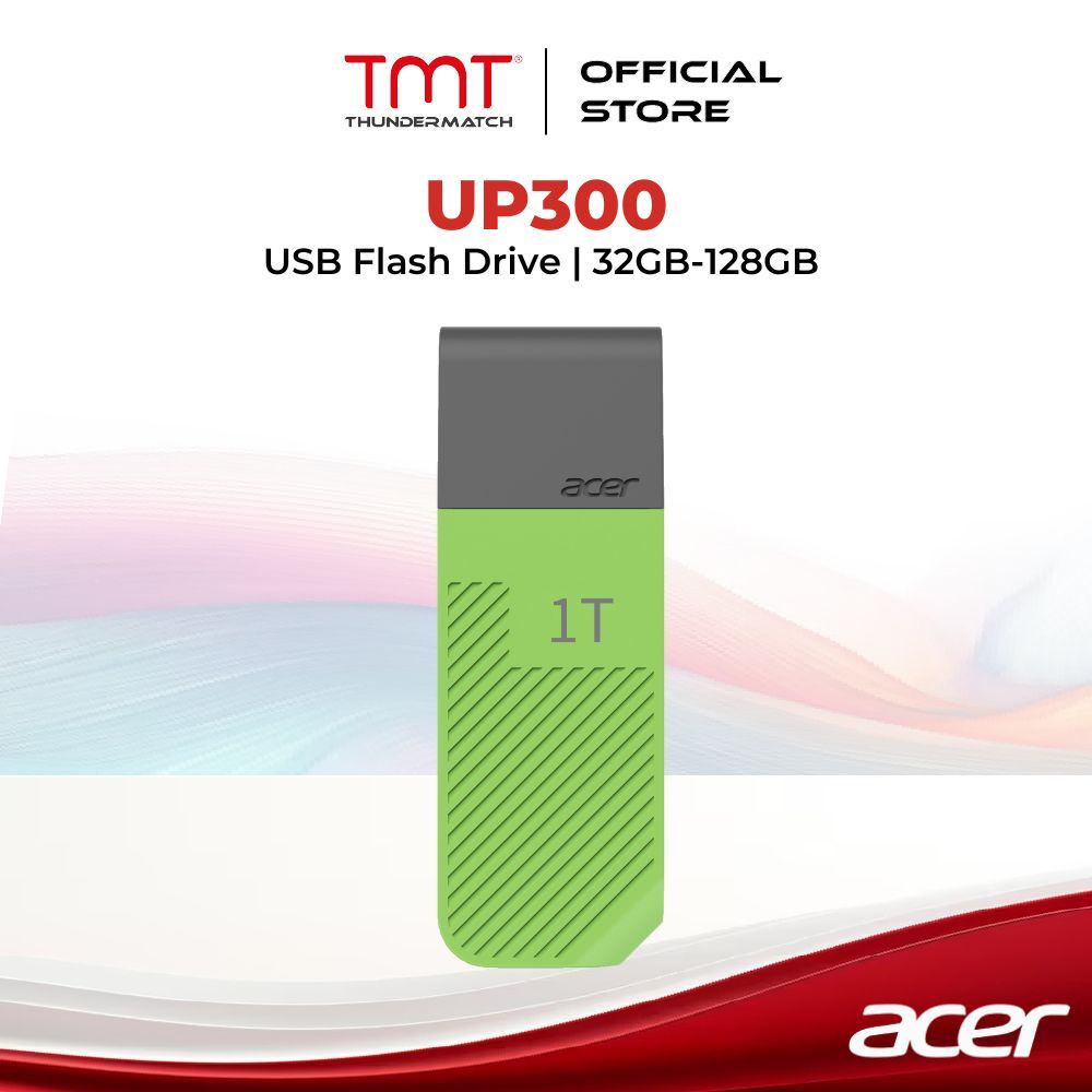 TMT Acer UP300 USB Flash Drive (32GB/64GB/128GB) (Black/White/Green) | Shopee Malaysia
