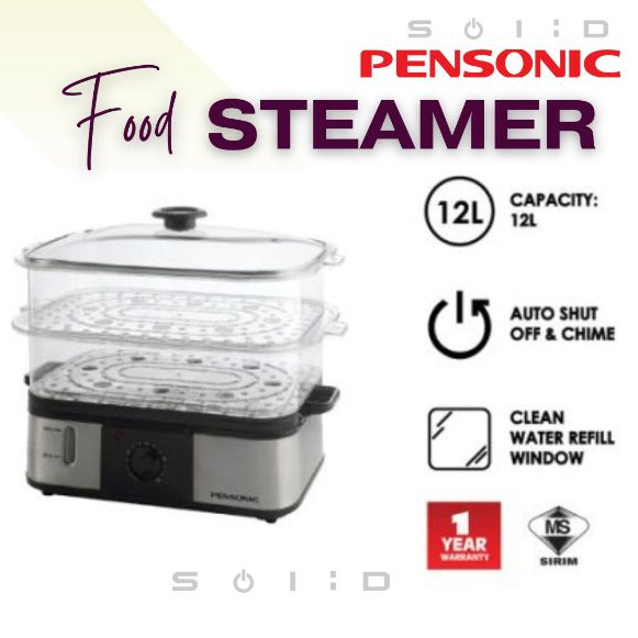 Pensonic Food Steamer 12L PSM-162S | Shopee Malaysia