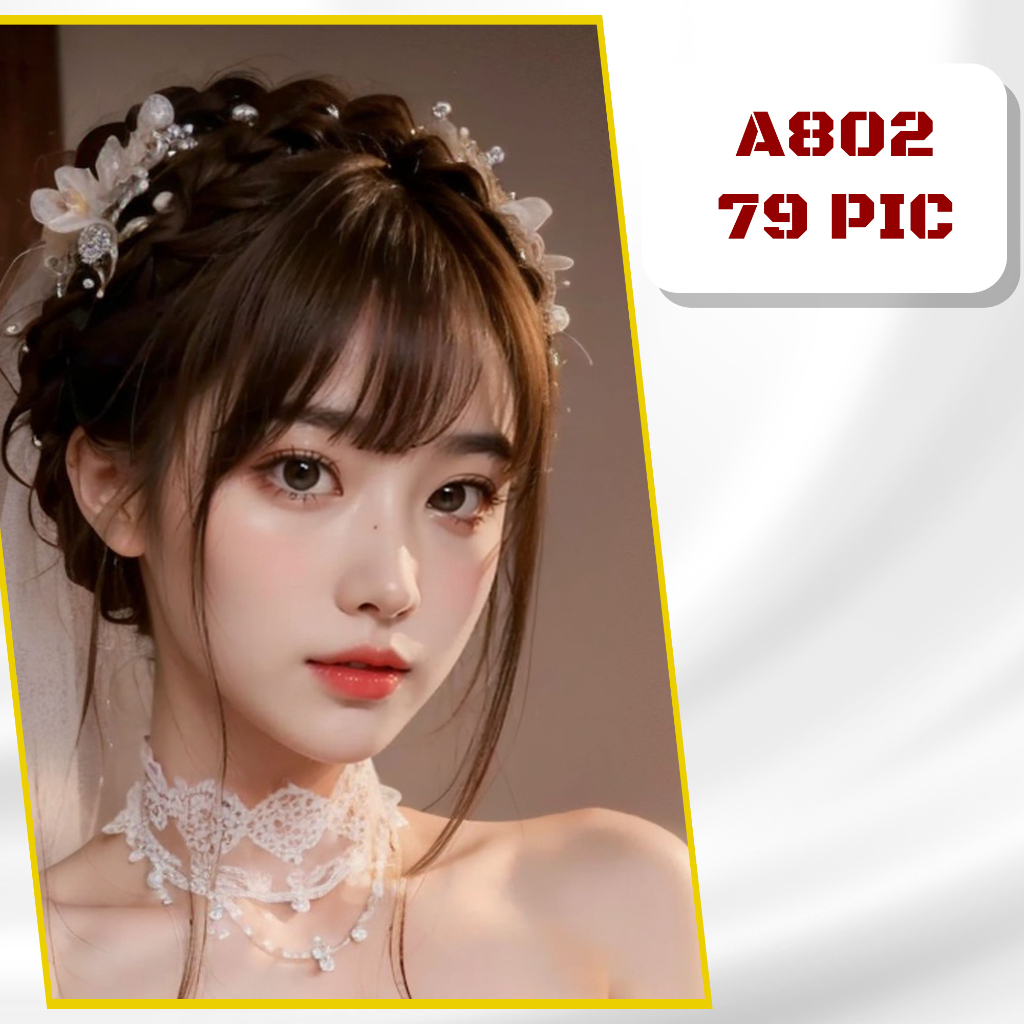 A802 Asian Girl Bridal Photography Beautiful Ai-Generated Wallpaper Collection Digital Album ...