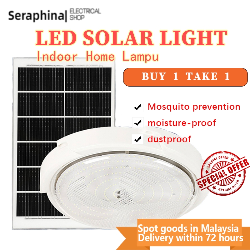 LED Solar Light Home Lampu Solar Ceiling Light Solar Lamp Outdoor ...