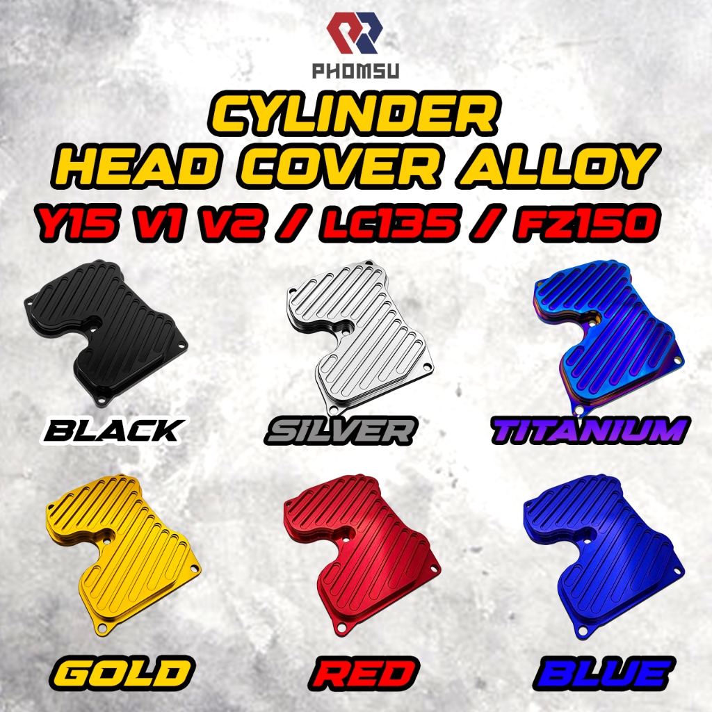 PHOMSU HEAD COVER YAMAHA Y15 V1 V2 / LC135 / FZ150 ( BLACK , GOLD ...