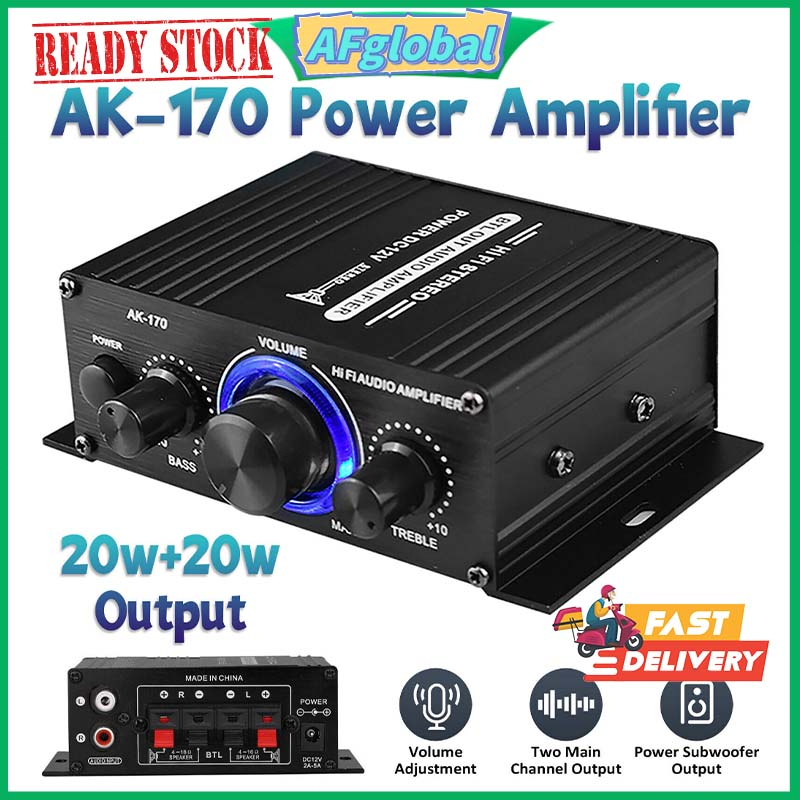 Power Amplifier Car Power Amplifier Subwoofer HiFi Audio Amplifier 200W ...