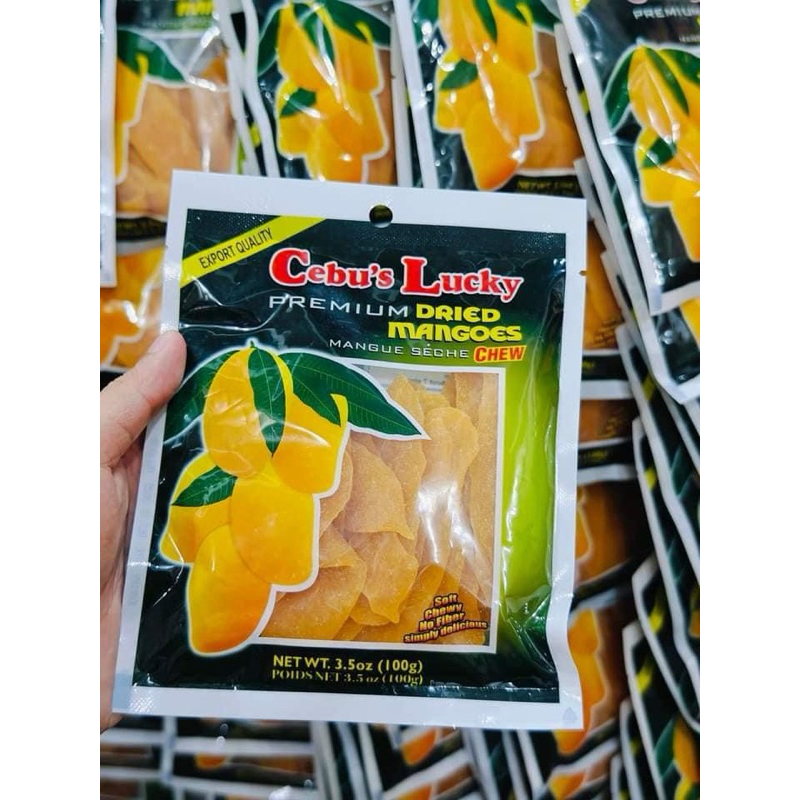 Cebu Dried Mango Lucky Premium Quality (100gram 3packs) | Shopee Malaysia
