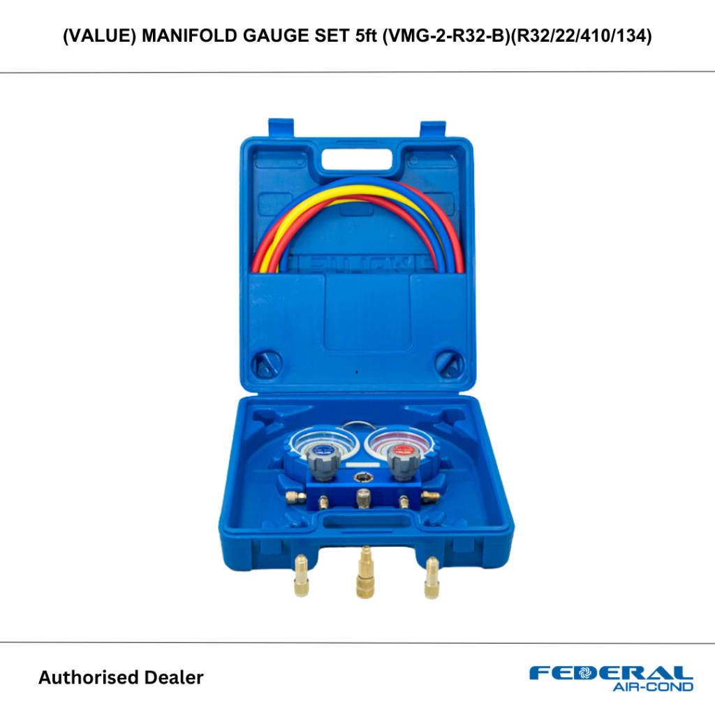 (VALUE) MANIFOLD GAUGE SET 5ft (VMG-2-R32-B) | Shopee Malaysia