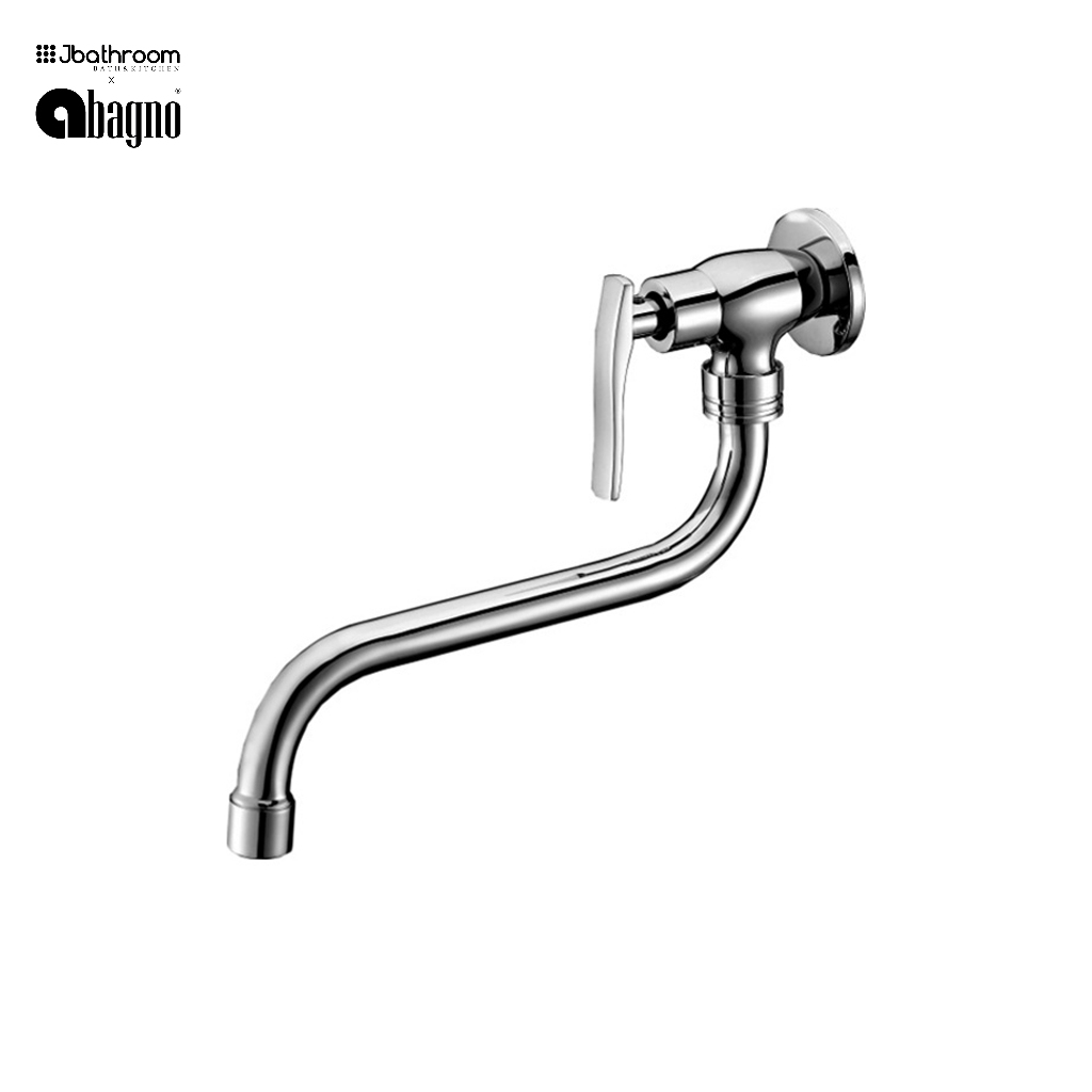 Abagno T-8717L brass chrome 1/2" wall sink tap | Ablution tap | Shopee ...