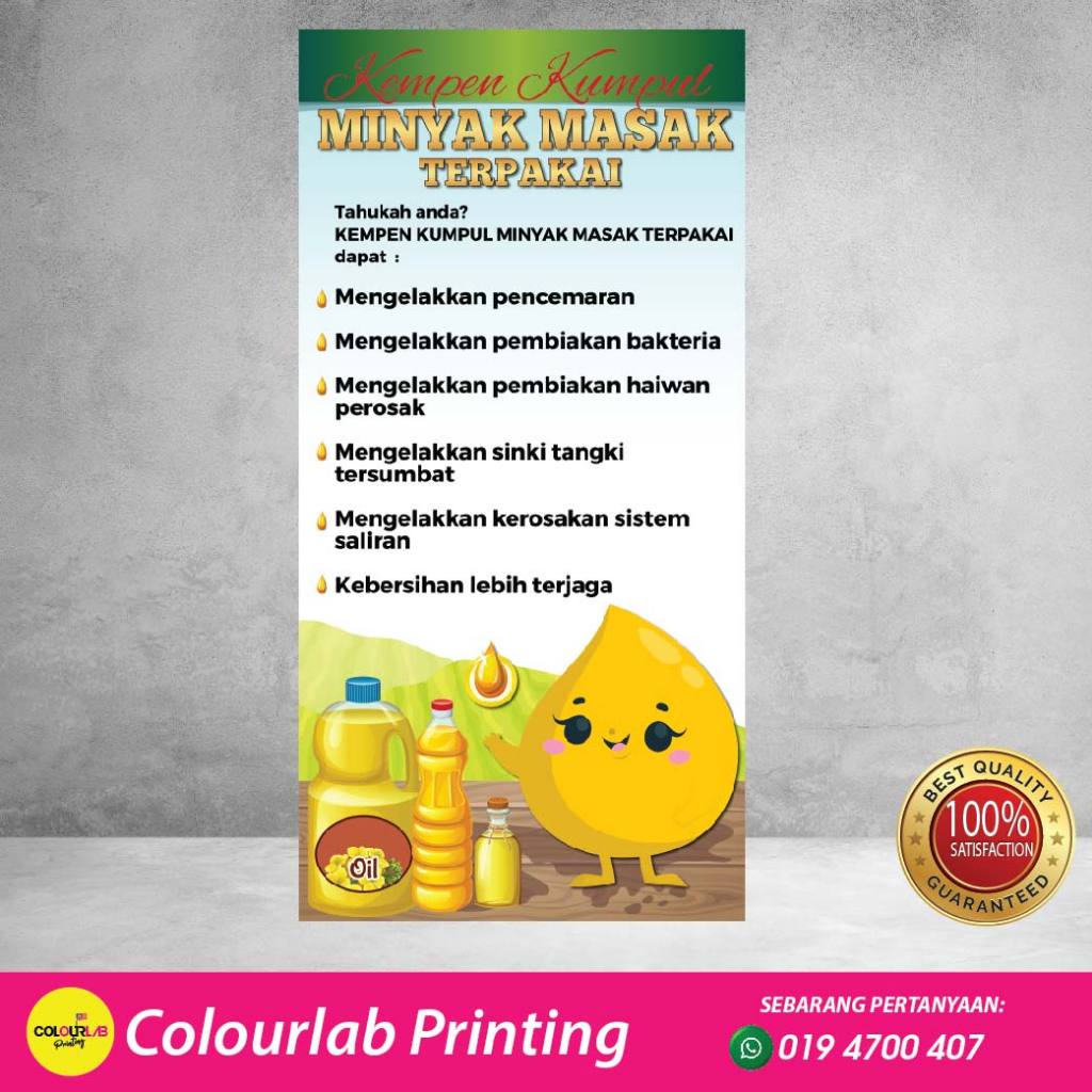 Banner kempen minyak masak terpakai | Shopee Malaysia