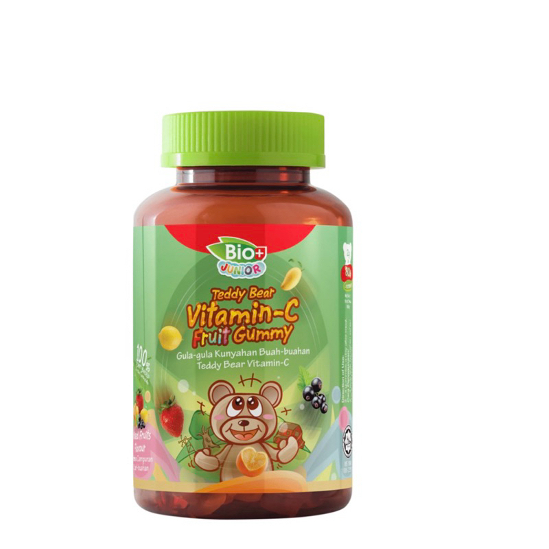 BioPlus Junior Vitamin C Teddy Bear Gummy 80'S (Mixed Fruit) | Shopee ...