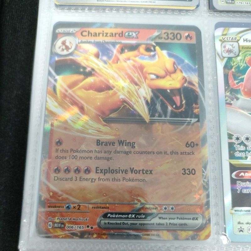 Charizard Ex 006/165 Booster Pack 151 Pokemon TCG Pokemon Card Game ...